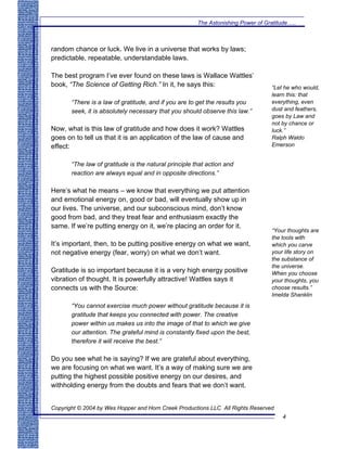 Powerof Gratitude | PDF