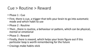 Power of Habits.pptx | Brain and Nervous System Disorders | Diseases ...