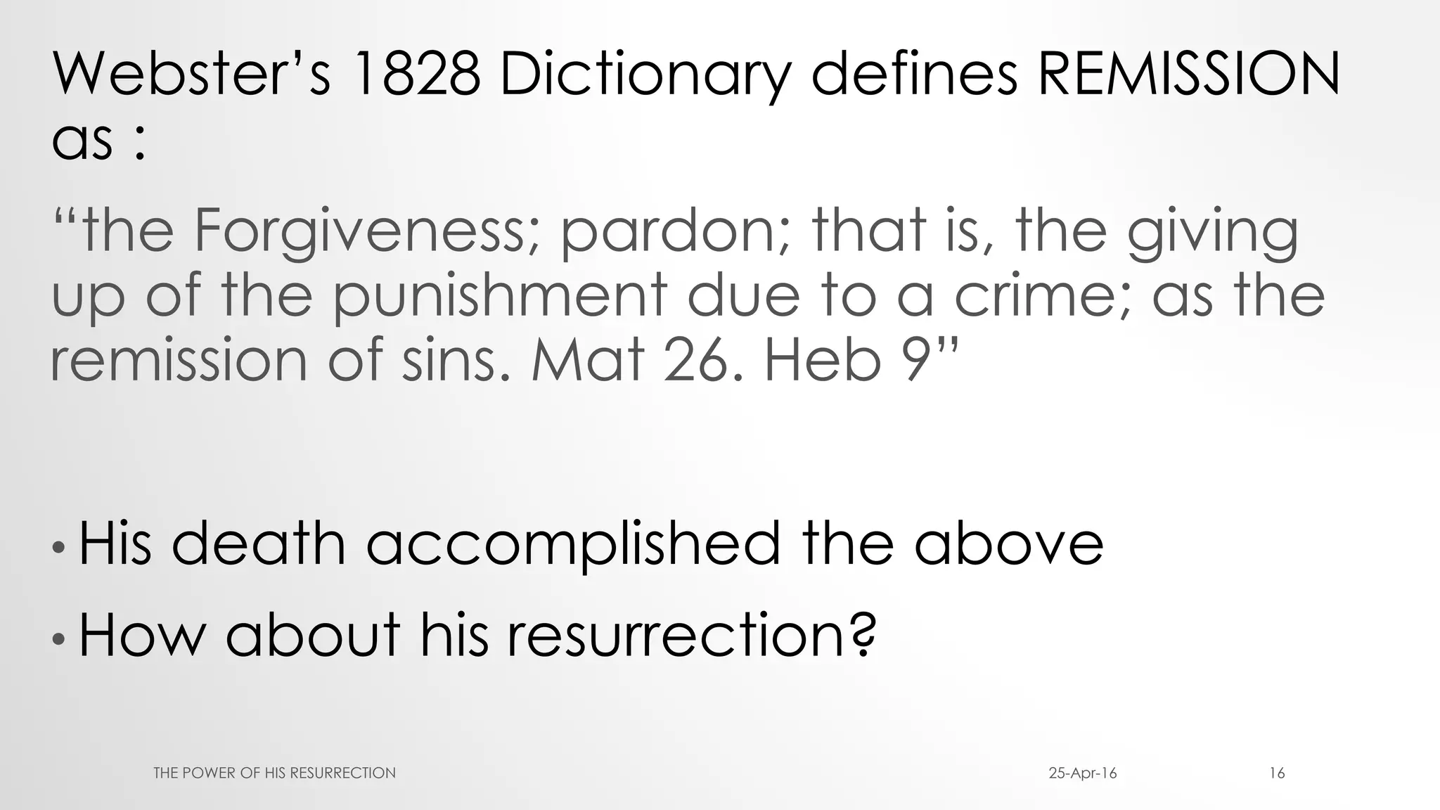 Power of His Ressurection | PDF