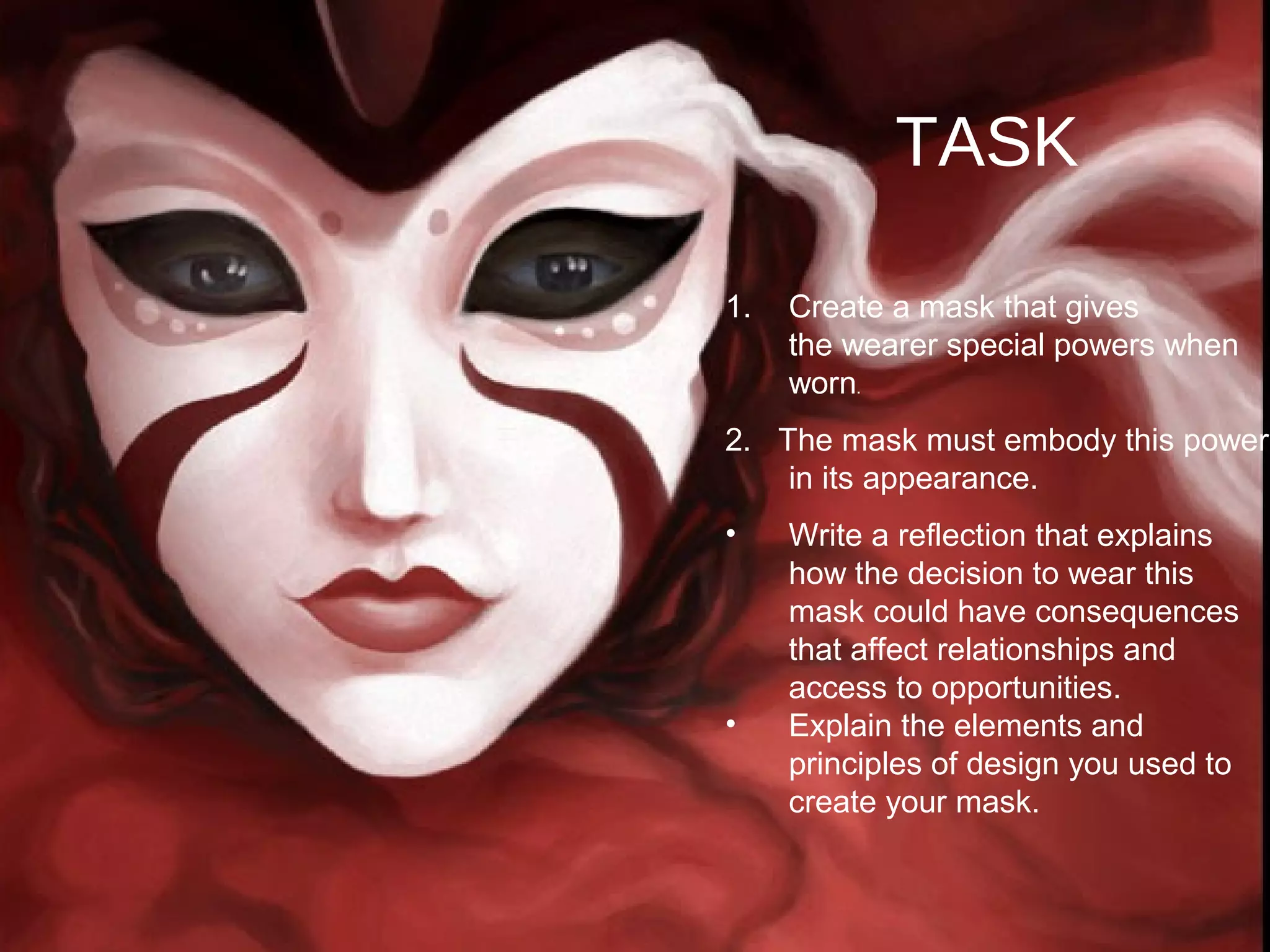 Power of masks power point presentation | PPT