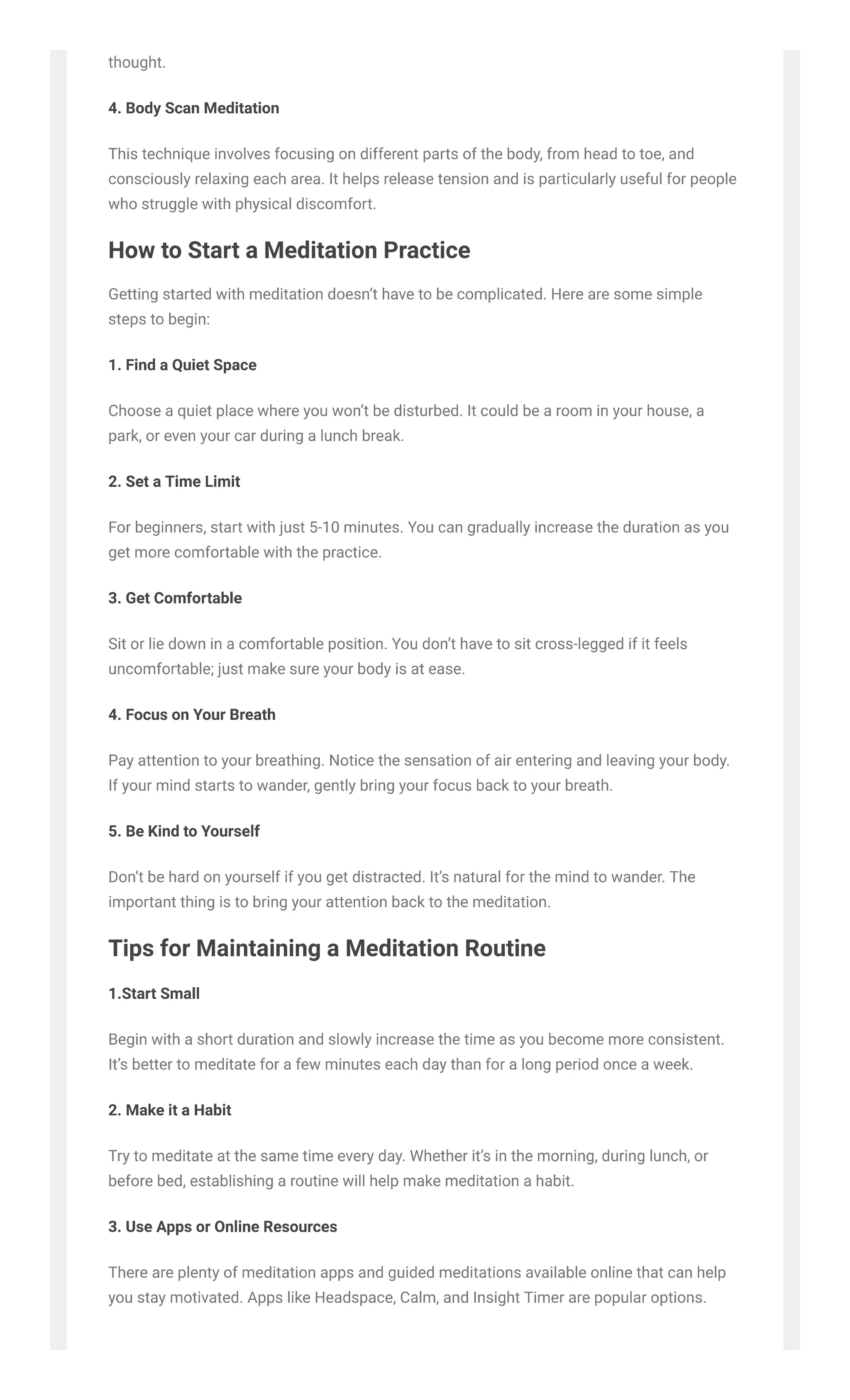 "Transform Your Mind with Daily Meditation Practices" | PDF