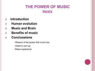 Power of music | PPTX