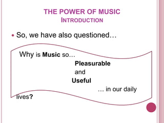 Power of music | PPTX