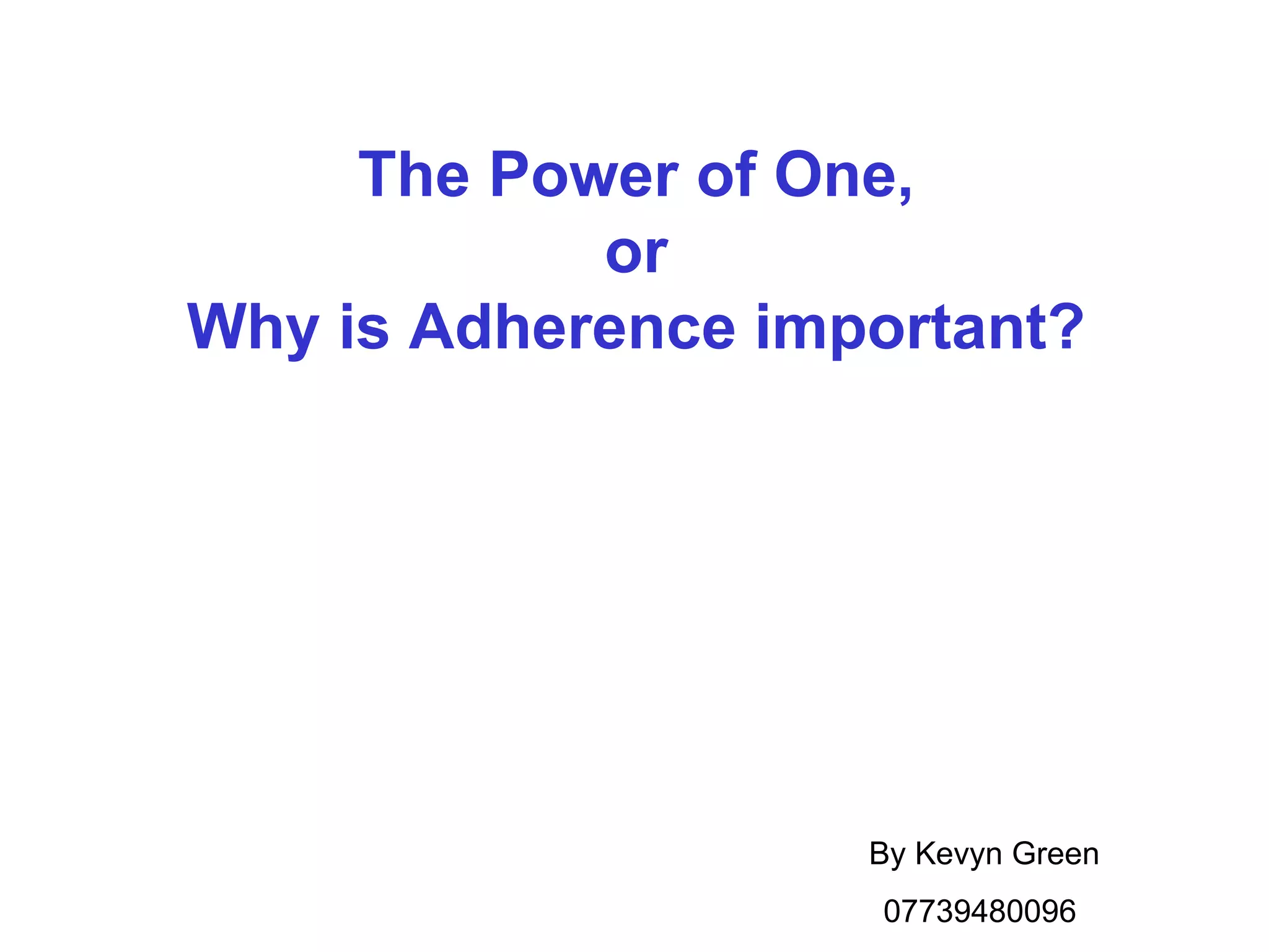 Power Of One | PPT