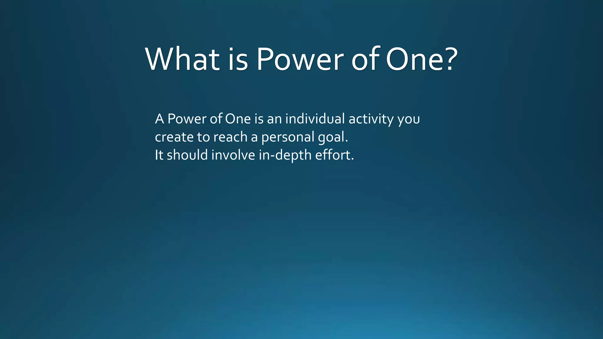 POWER OF ONE.pptx