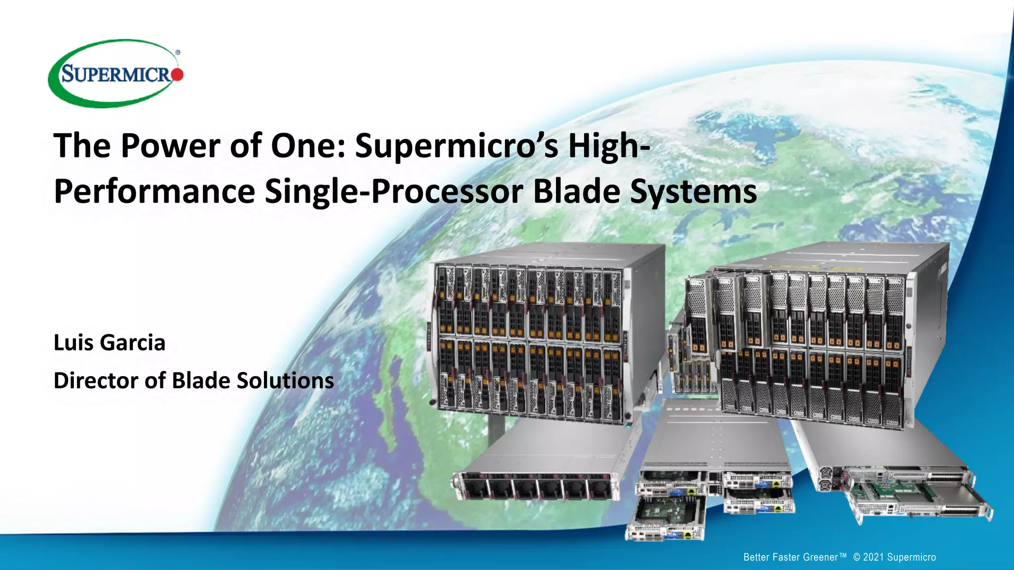 The Power of One: Supermicro’s High-Performance Single-Processor Blade Systems | PDF | Computer ...