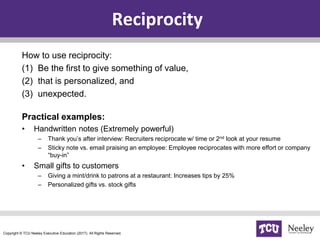 Power of Persuasion: Influence Tactic & Reciprocity | PPT | Free Download