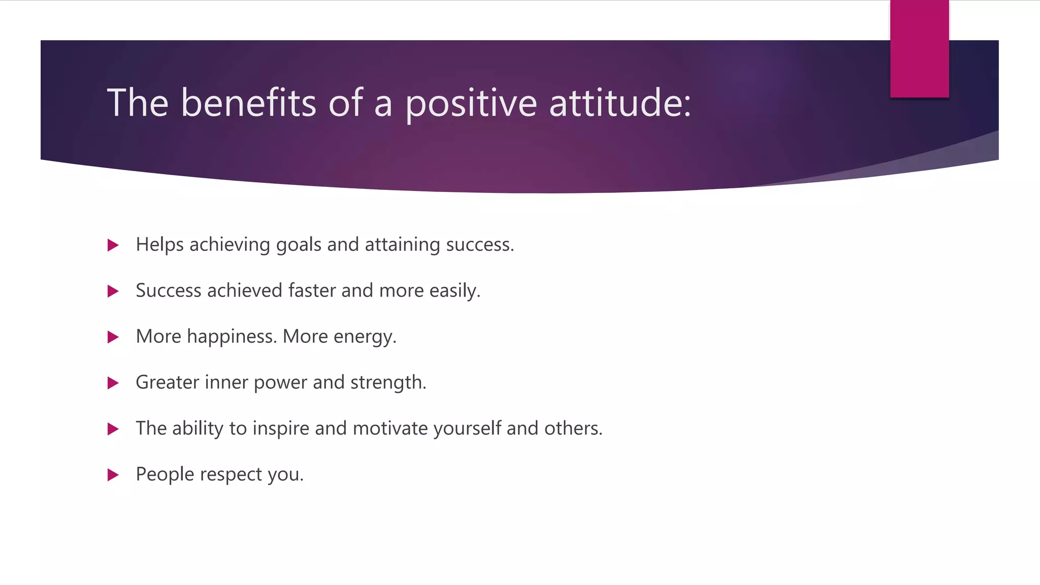 Power of positive attitude | PPT