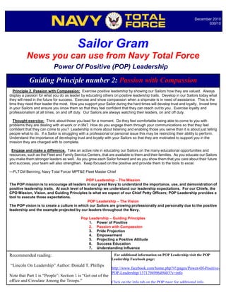 Power of positive leadership handbook | PDF