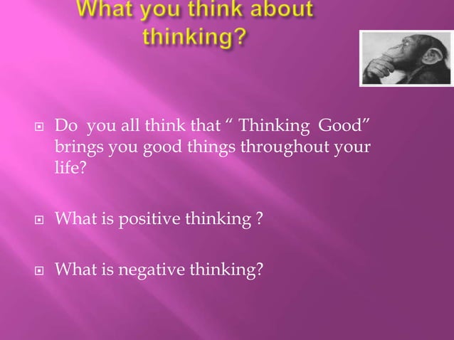 Power Of Positive Thinking | PPTX