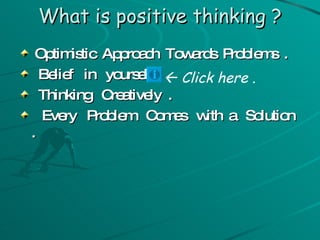 Power Of Positive Thinking | PPT