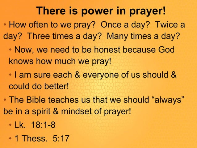 Power of Prayer | PPTX | Christianity | Religion & Spirituality