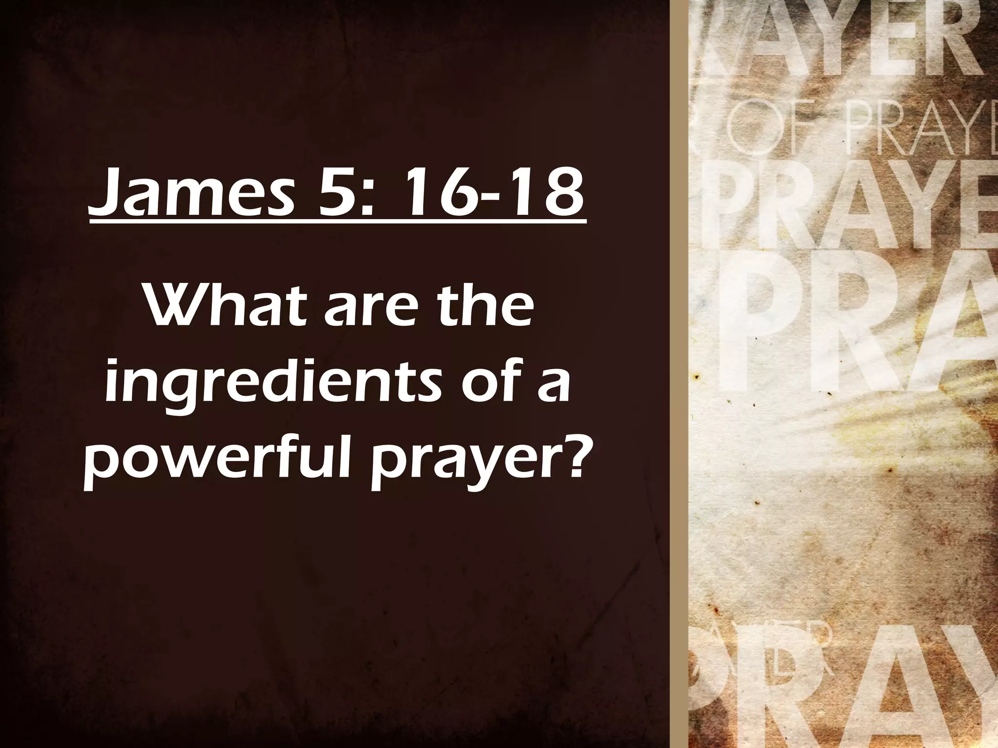 Power of prayer (Autumn 2012) | PPT