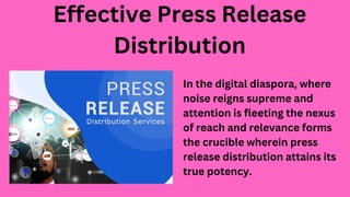 Power of Press Release Distribution Sites. | PPT