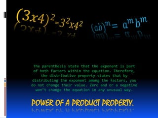 Power of product property | PPTX