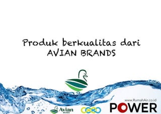 Presentasi produk Pipa, Fitting, Talang air PVC POWER (Avian Brands ...