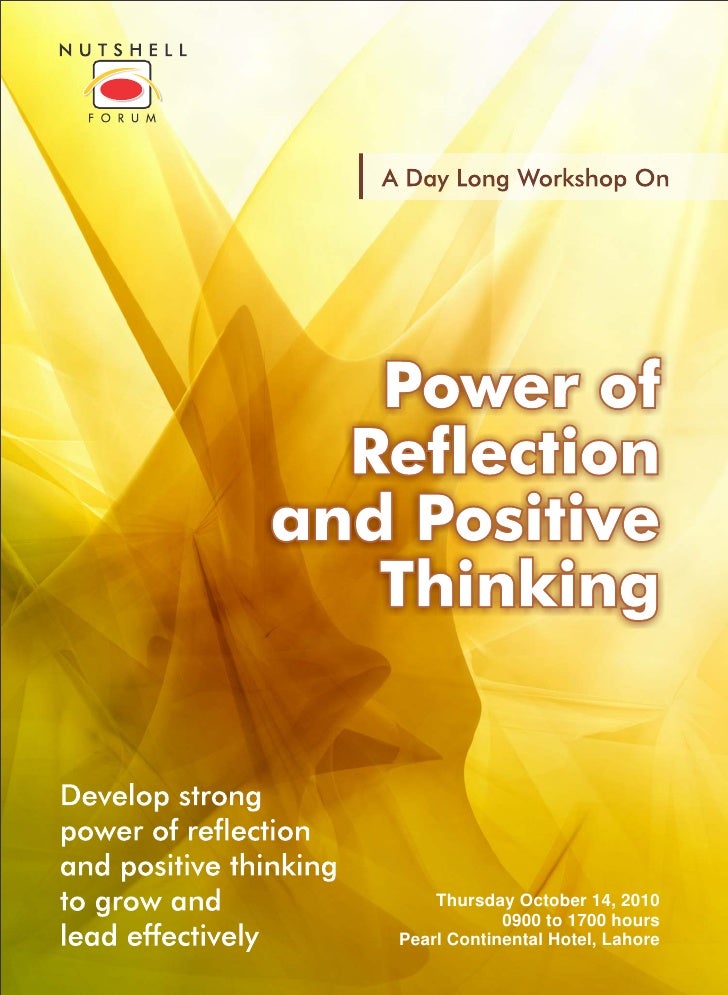 Power of reflection & positive thinking