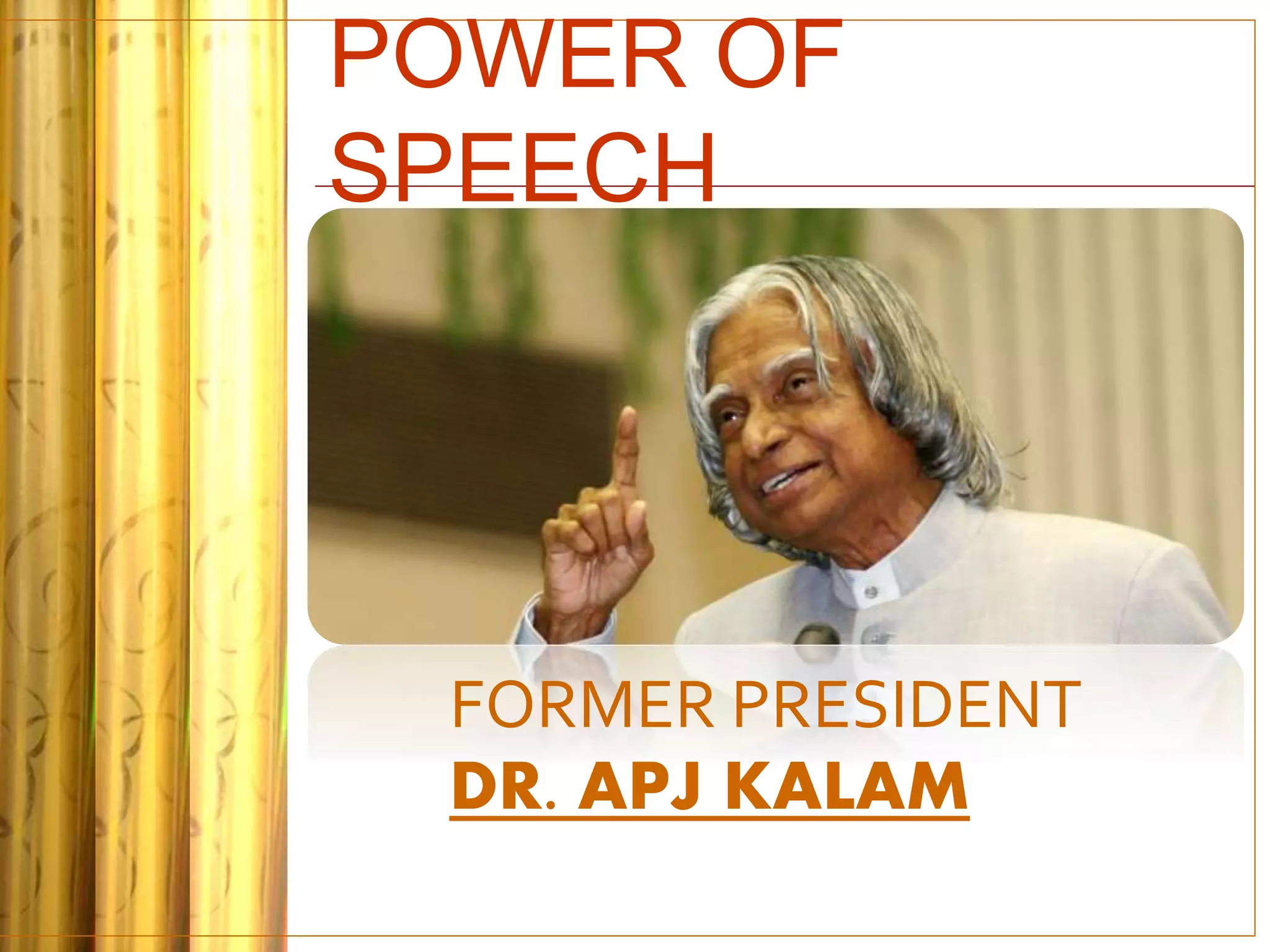Power of speech | PPTX