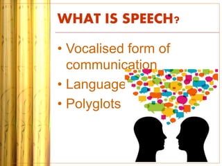 Power of speech | PPTX