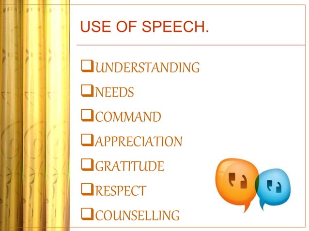 Power of speech | PPTX