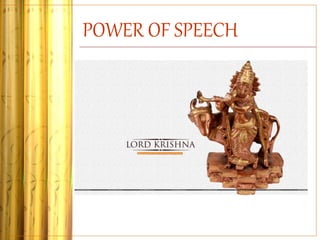 Power of speech | PPTX