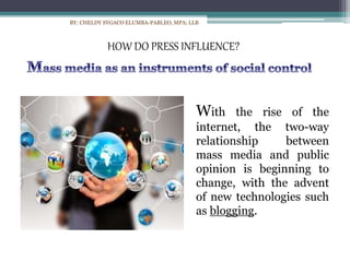 Power of the press | PPTX | Political Issues & policy | Politics