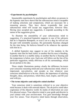 Power Of Suggestion Experiments