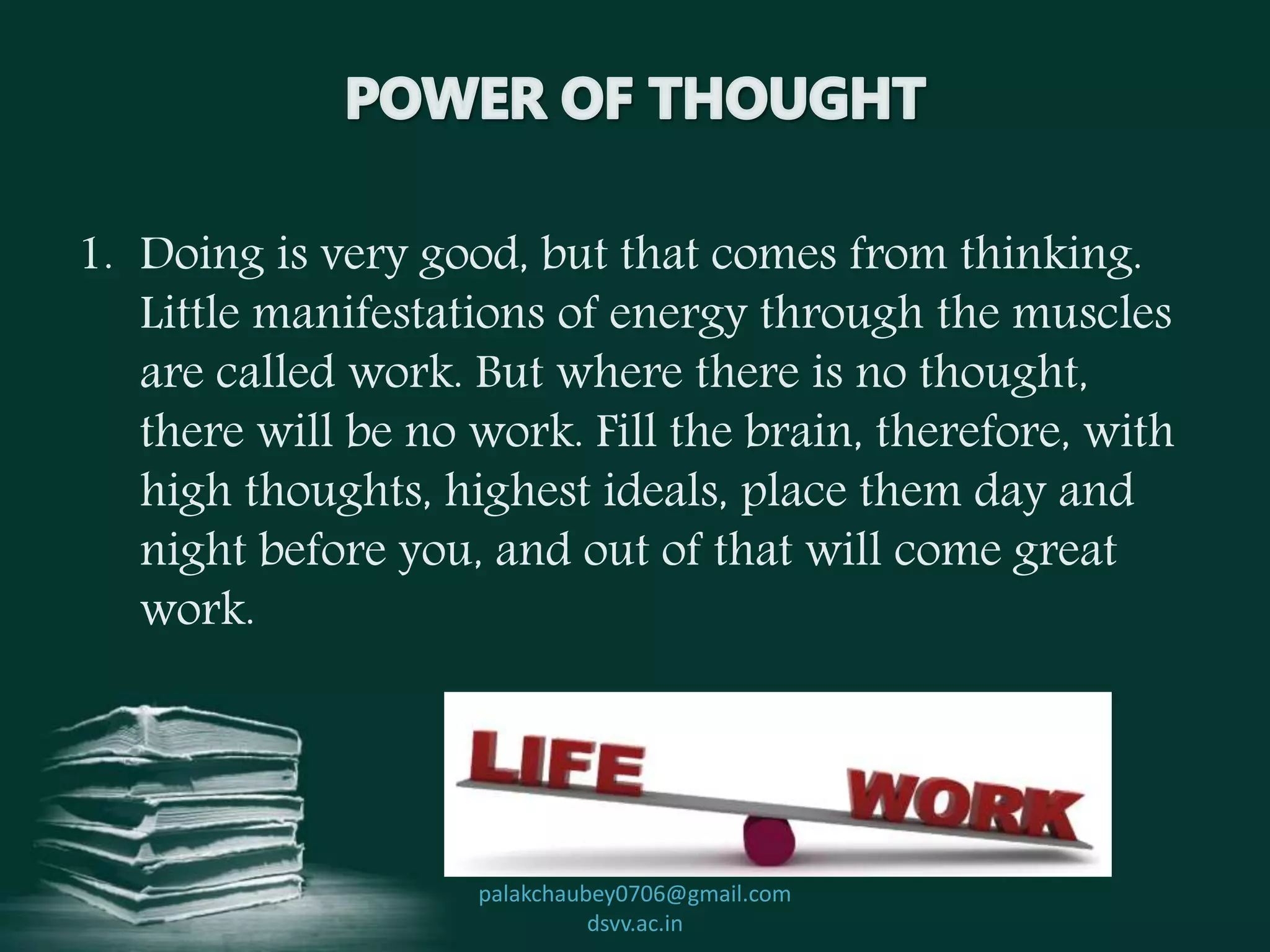 Power of thought | PPTX