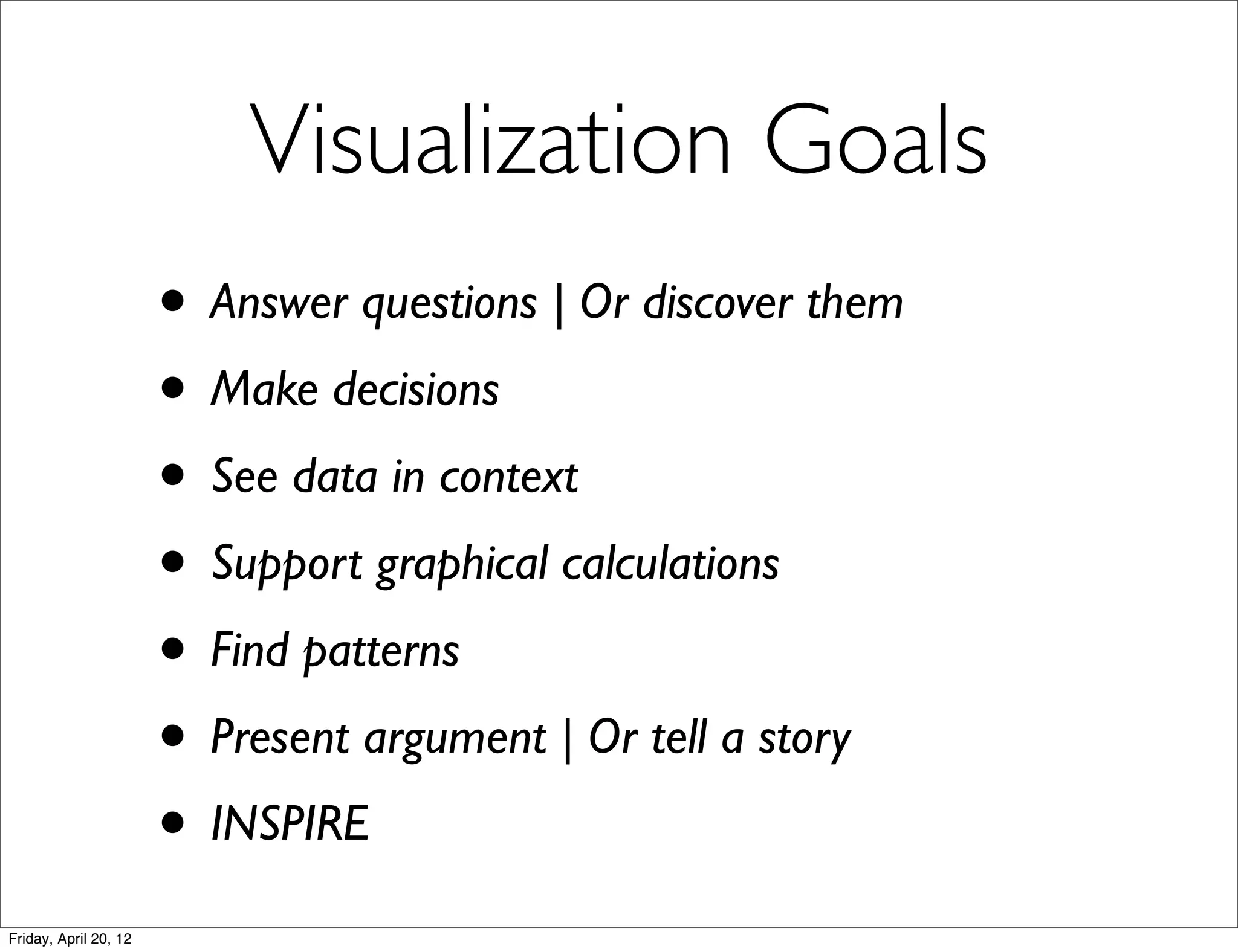Power of visualization | PDF