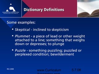 Power of vocabulary | PPT