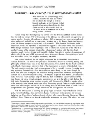 Power of will book summary 080818 vi_sms_final | PDF