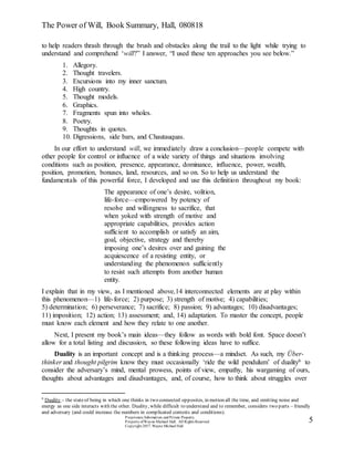 Power of will book summary 080818 vi_sms_final | DOCX