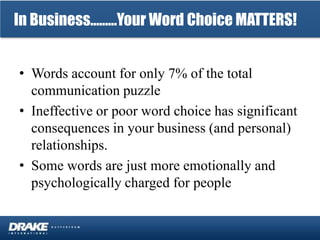 Discover the Power of Word Choice | PPTX | Web Conferencing | Computer ...