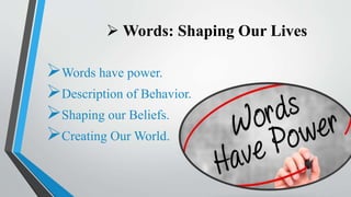 Power of words | PPT