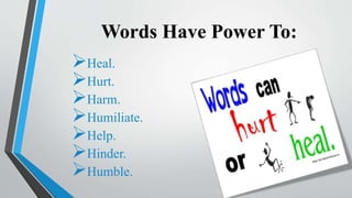 Power of words | PPT