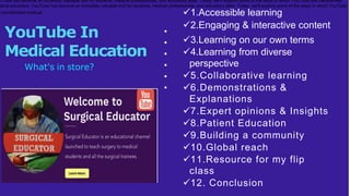 Power of YouTube in Medical Education.pptx