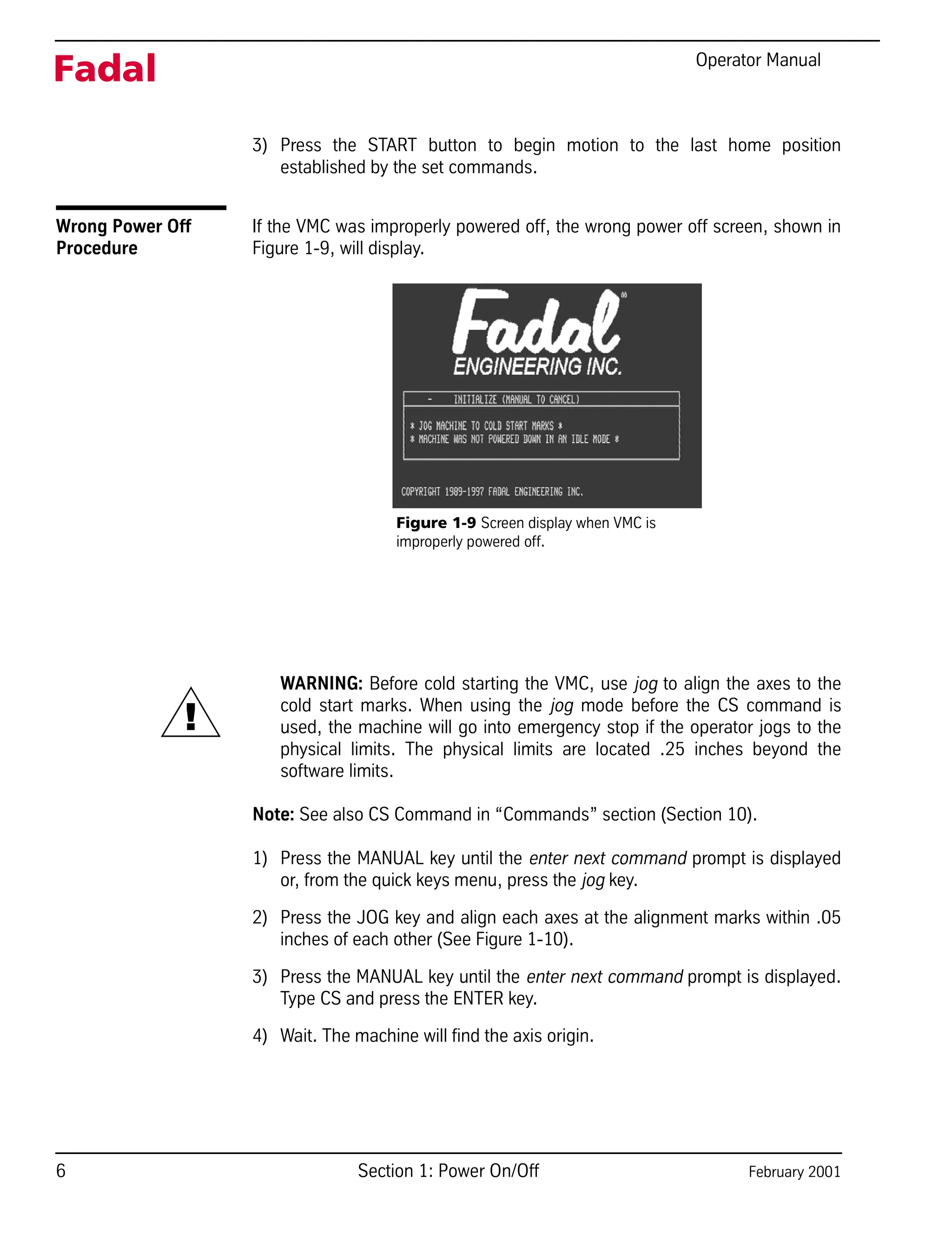 Fadal Operator's Manual | PDF