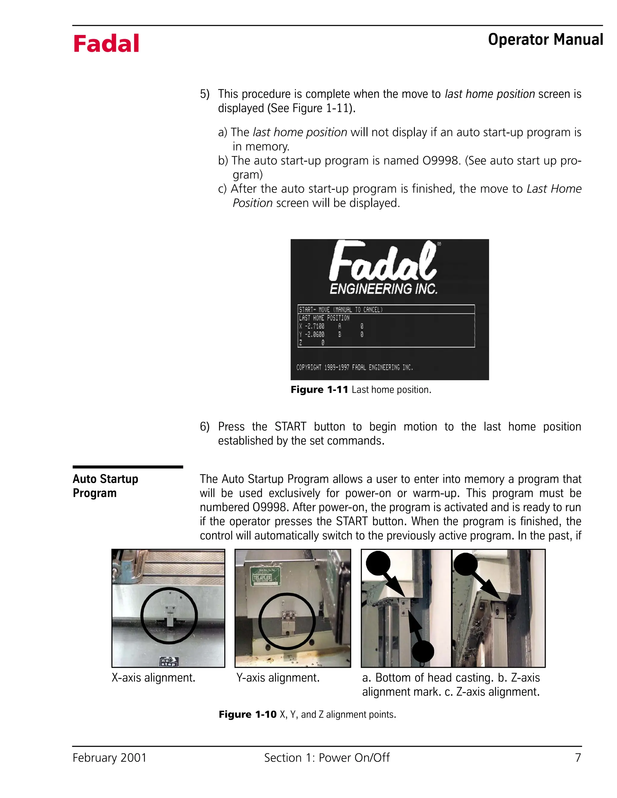 Fadal Operator's Manual | PDF