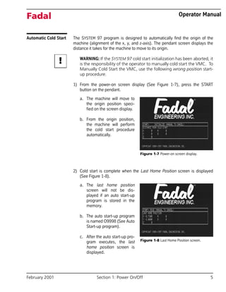 Fadal Operator's Manual | PDF