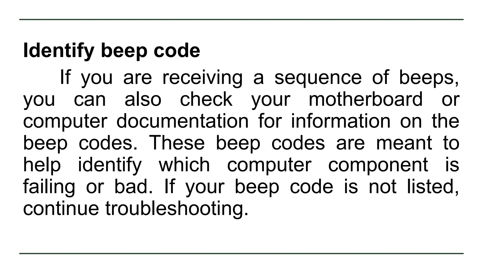 POWER ON SELF-TEST (POST)/ERROR BEEP CODES.pptx