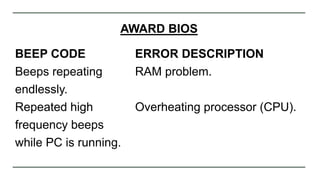 POWER ON SELF-TEST (POST)/ERROR BEEP CODES.pptx