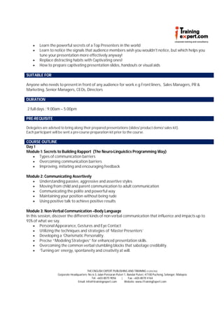 Power packed presentation skills and public speaking skills public ...