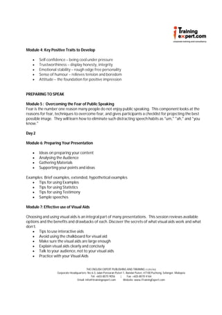 Power packed presentation skills and public speaking skills public ...