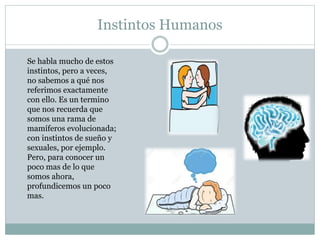 Psicofisiologia de los instintos | PPTX