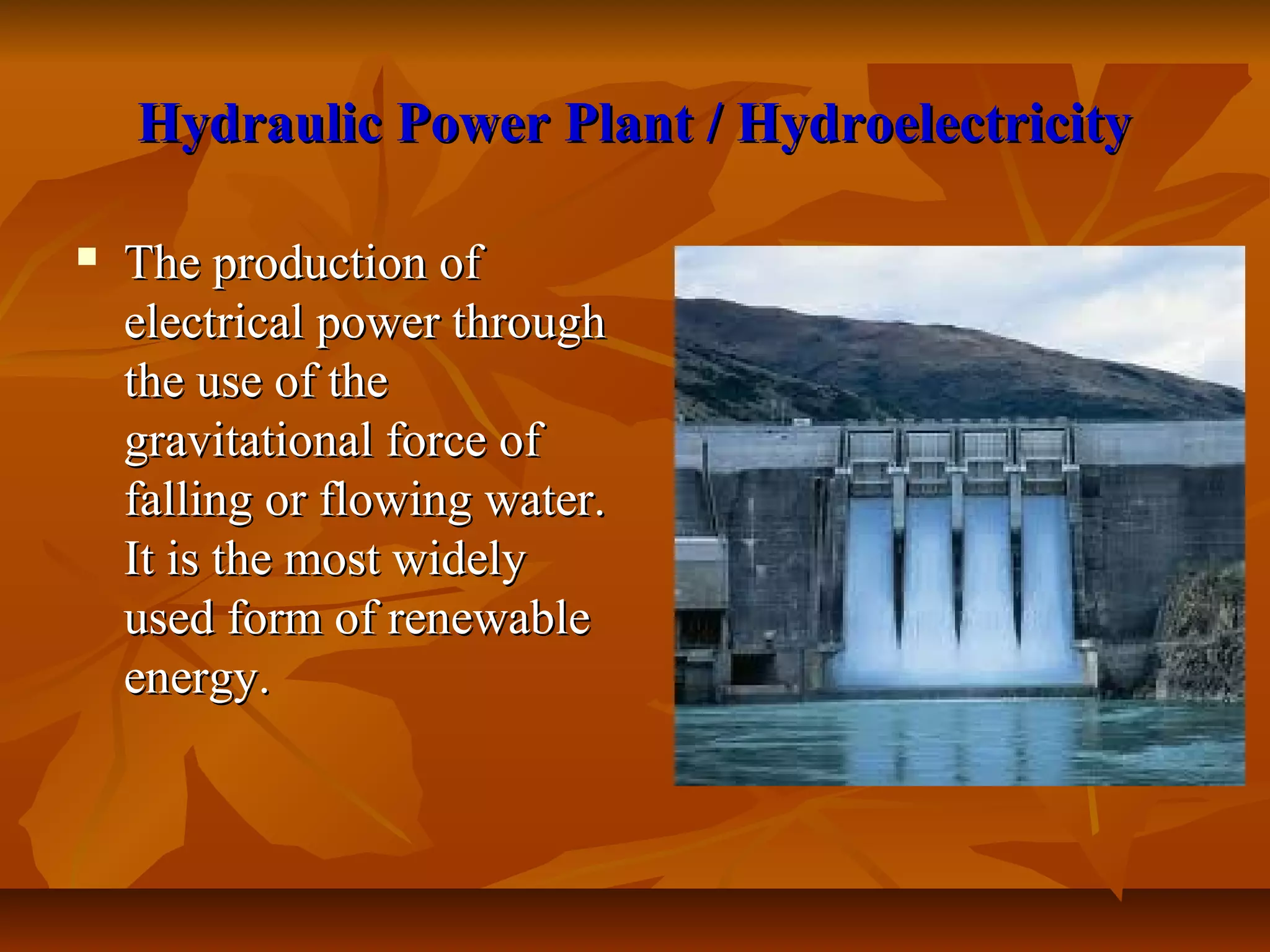 Power plant, Power Station and types of power plant | PPT