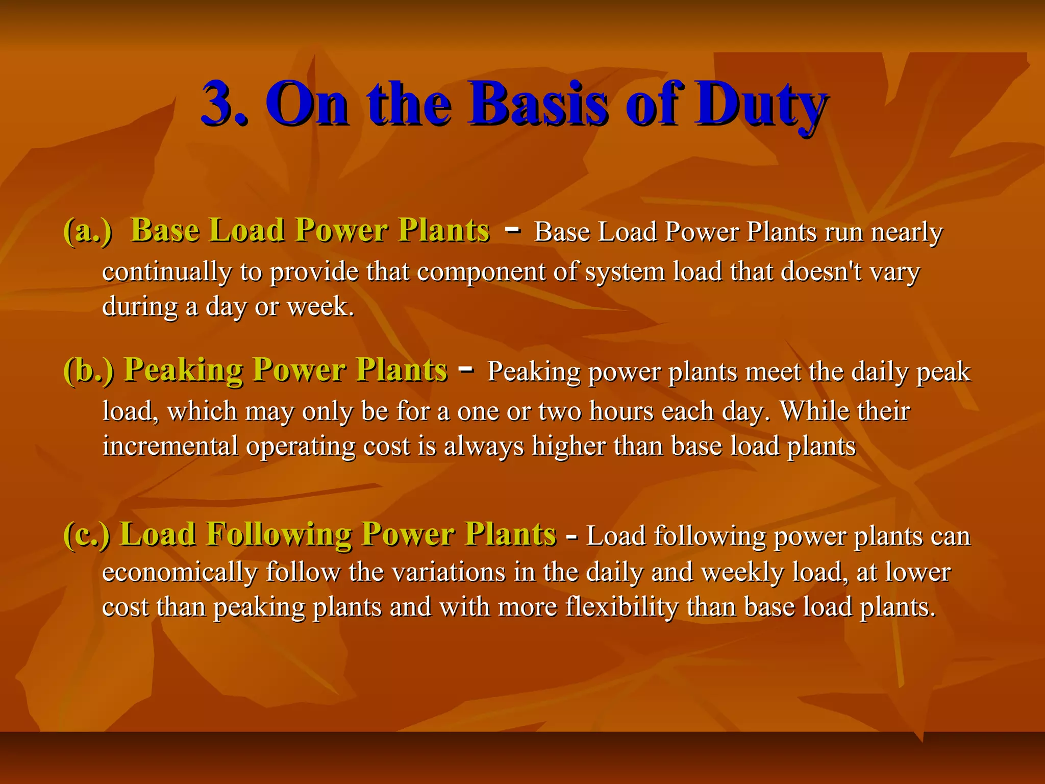 Power plant, Power Station and types of power plant | PPT