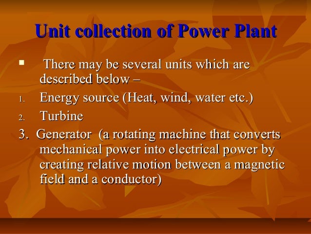 Power plant, Power Station and types of power plant