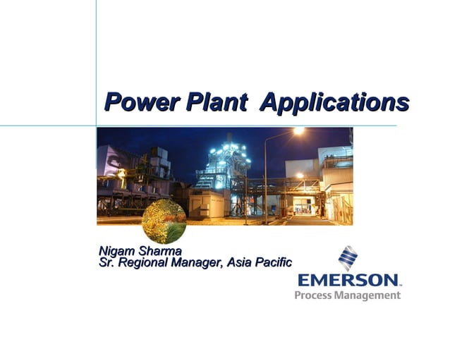 Emerson Power plant applications | PPT | Power and Energy Industry ...