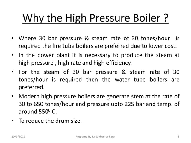 Power plant high pressure boilers | PPTX