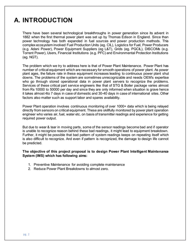 Power plant intelligent maintenance advisory system | PDF